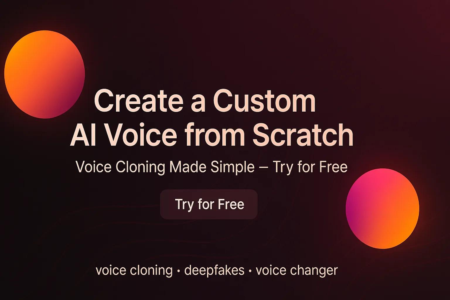 Create a Custom AI Voice from Scratch — Voice Cloning Made Simple (Try for Free) | Voiceslab